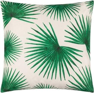 furn. Agave Tropical Outdoor-Kissen mit Polyesterfüllung - Grün - 45 x 45 cm