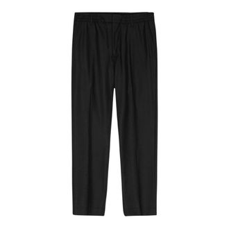 Nn.07 Schwarze Hose mit Elastischem Bund - - Trousers - Herren - Schwarzk - W34