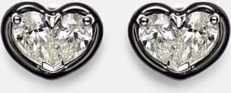 Kamyen Jewellery Ohrringe Heartbeats aus 18kt Weißgold mit Emaille und Diamanten
