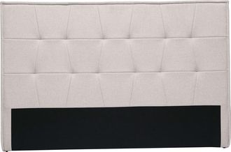 Miliboo Kopfteil aus strukturiertem Samt-Effekt, Beige, L170 cm, Suka