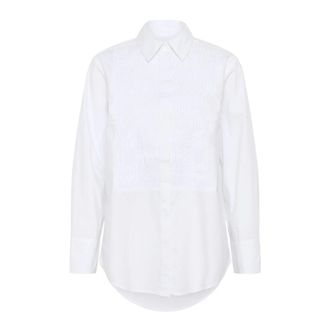 Part Two Klassische Wei&szlig;e Blusenbluse Bright White - - Blouses & Shirts - Damen - Wei&szlig; - S