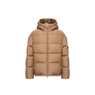 Moncler Moncler Himalaya Hooded Short Down Jacket, Men, Brown, Size: 0