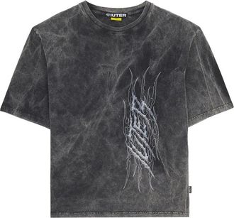 Iuter Iuter - T-shirt Marbre Tribal - Homme - Tops - Noir - Taille: L