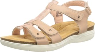 Clarks Damen April Cove Sport Sandal, Blush Leather, 36 EU Schmal
