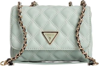 Guess Femme, Sacs, Vert, Taille: ONE Size Mini Sac Bandouli&egrave;re Matelass&eacute;