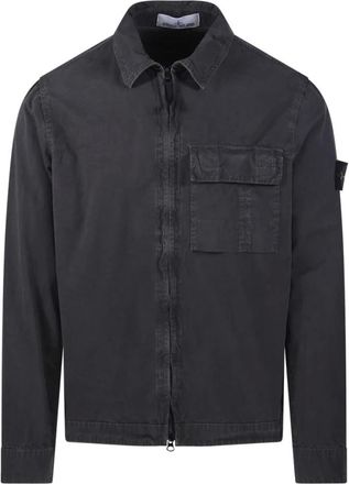 Stone Island Homme, Vestes, Gris, Taille: XL V0165 Overshirt