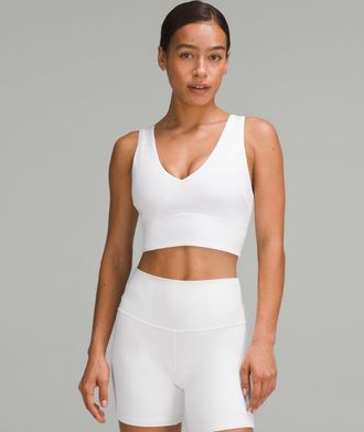 lululemon Align BH mit V-Ausschnitt Leichter Halt DDD/G-Cups f&uuml;r Frauen - Gr&ouml;&szlig;e 3XL in White
