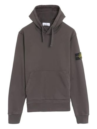 Stone Island Kapuzenjacke mit Patches - Grau