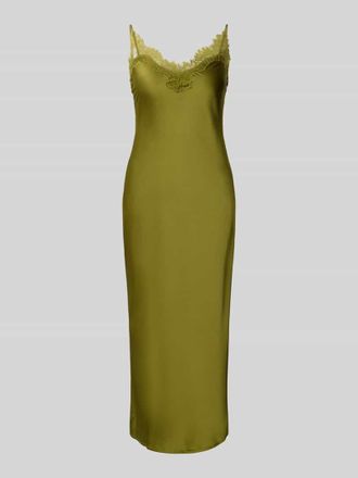 Mango Midikleid aus Satin mit Spitzenbesatz Modell EASY
