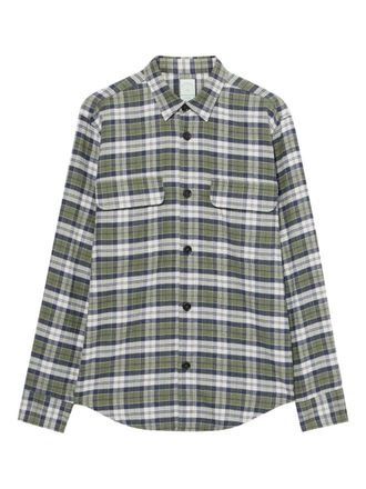 Brooks Brothers Flanellhemd mit Karomuster - Gr&uuml;n