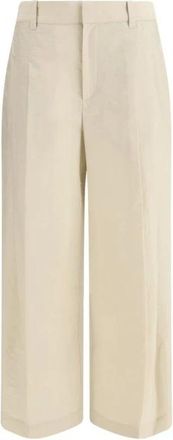 Brunello Cucinelli Femme, Pantalons, Beige, Taille: 34 FR Cotton Casual Pants