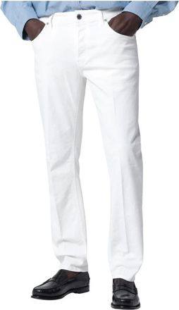 Pantaloni Torino Homme, Jeans, Blanc, Taille: W34 Jean Cinq Poches