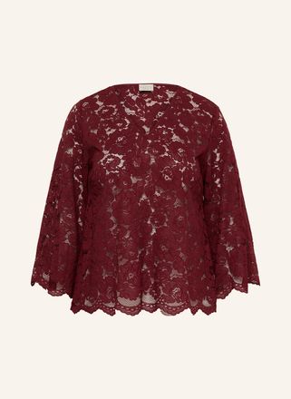 Kaffe Curve Kaffe Curve 3/4-Arm Bluse Kcsiri Aus Spitze rot
