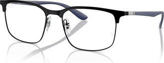 Ray-Ban Rb6518 Optics Sand Blau Fassung Klar Glas Polarisiert 57-19