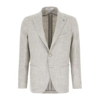 Tagliatore Homme, Vestes, Gris, Taille: M Herringbone Button Jacket