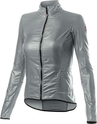Castelli Damen Aria Shell W Jacket, Silber Grau, M EU