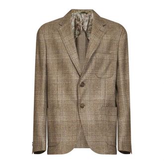 Etro Wollblazer mit Paisley-Futter - - Jackets - Herren - Braun - XL