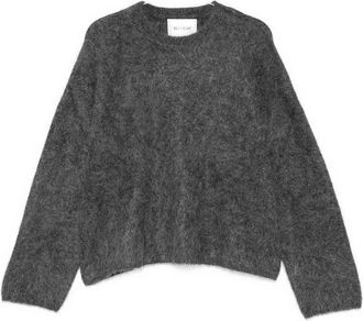 Soft Goat Rundhalspullover - Grau