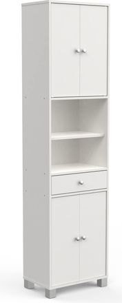 Demeyere Bikini Hochschr&auml;nke f&uuml;rs Wohnzimmer, Spanplatte, Wei&szlig;, 505x329x1 963MM