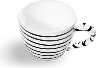 Gmundner Keramik Schwarzgeflammt, Teetasse Maxima (0,4L), handgemacht in Österreich