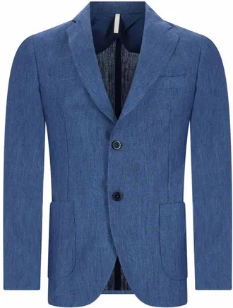 120% Lino Blazer - Blau