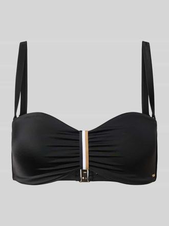 HUGO BOSS Bikini-Oberteil mit Label-Applikation Modell BANDEAU