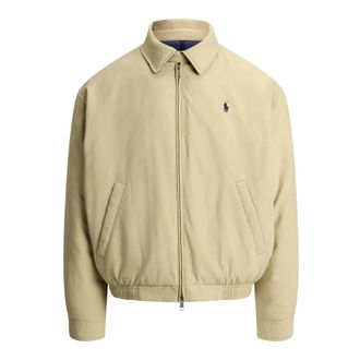 Polo Ralph Lauren Coupe-vent isolant Polo en serg&eacute; de polyester - Homme - Vestes - Beige - Taille: M