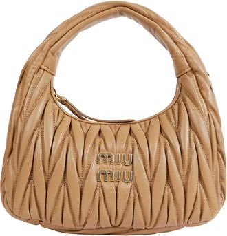 Miu Miu Wander Matelass&eacute; Hobo Bag