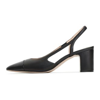 Cesare Gaspari Femme, Chaussures, Noir, Taille: 38 EU Escarpins &agrave; Bride Arri&egrave;re et Talons Bloc Jasmine