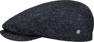 Lierys Casquette Dunlap Wool Driver Homme - Made in The EU Laine Gavroche avec Visiere, Doublure Hiver Automne-Hiver - L (58-59 cm) Bleu Fonce