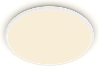 Philips LED SuperSlim Au&szlig;enleuchte (15W), warmwei&szlig;es Licht, IP54 Schutz, wei&szlig;, 25cm