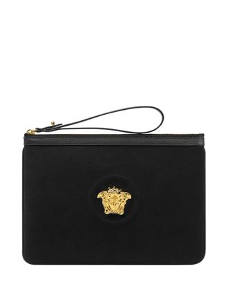 Versace pochette La Medusa en toile - Noir