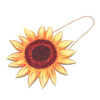 OSALADI Sonnenblumen Willkommensschild H&auml;ngedekor f&uuml;r Haust&uuml;r und Wand Nat&uuml;rliche Wandkunst f&uuml;r Wohnzimmer Veranda und Garten