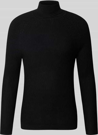 Antony Morato Rollkragenpullover aus Viskose-Mix in Ripp-Optik