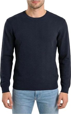 A|X Armani Exchange Homme, Pulls, Bleu, Taille: XL Maille ras du cou