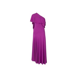 Roberto Cavalli Femme, Robes, Violet, Taille: 44 FR Robe asymétrique à une épaule