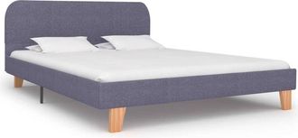 vidaXL Cadre de lit sans matelas gris clair tissu 140x200 cm Vidaxl