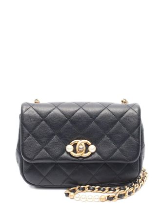 Chanel sac porté épaule matelassé (2021) - Noir