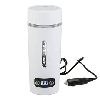Generico Tasse chauffante pour voiture, tasse &eacute;lectrique de voyage | Bouteille &eacute;lectrique pour th&eacute; et caf&eacute; 12 V avec 4 r&eacute;glages de temp&eacute;rature - Bouilloire &agrave; b