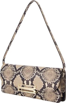 Victoria Beckham Dorian East West Calfskin Leather Clutch - Brown
