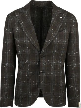 L.B.M. 1911 L.b.m. 1911, Homme, Costumes, Brun, Taille: S Blazer Stondato