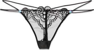 Agent Provocateur Femme, Sous-v&ecirc;tements, Noir, Taille: 42 FR Seren Thong