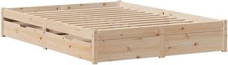 vidaXL Vidaxl - Cadre de lit sans matelas 120x200 cm bois de pin massif