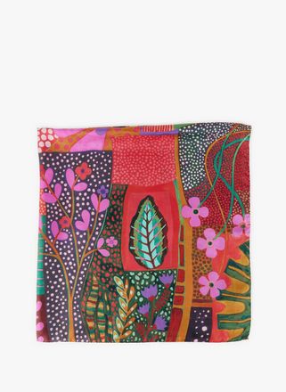 Au Printemps Paris Carr&eacute; de soie imprim&eacute;