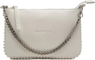 John Richmond Femme, Sacs, Blanc, Taille: ONE Size Sac Bandouli&egrave;re &agrave; Clous