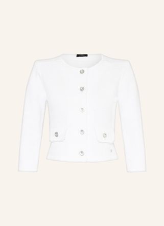 Monari Monari Bouclé-Strickjacke weiss