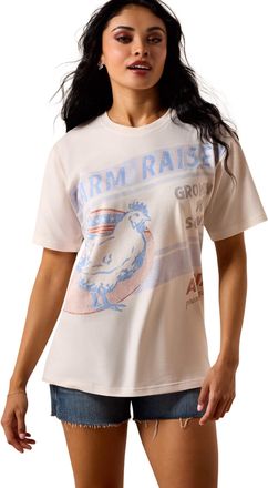 Ariat Womens Farm Raised T-Shirt in Sea Salt, Size X-Small, by Ariat