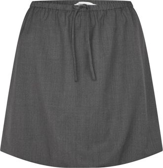 Sams&oslash;e & Sams&oslash;e Femme, Jupes, Gris, Taille: 40 FR Saroko Mini Skirt