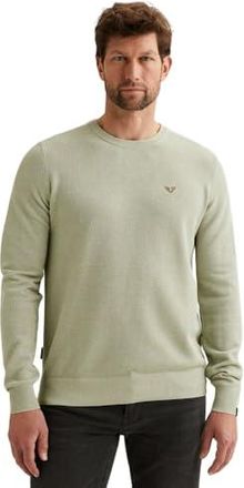 PME Legend Pull à col rond pour homme - En coton - Coupe droite - Tailles S à 5XL, Pkw2511324-6163 Dark Army, XXL