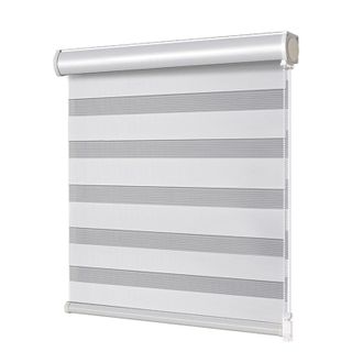 Generic Jalousette Ohne Bohren Anpassbare Sonnenschutz Horizontal Plisseerollo Blickdicht Sichtschutz Balkon Seitenzugrollo für Wohnzimmer Fenster Küche Tür(L